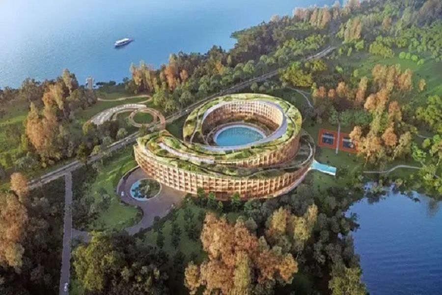 The Spiral Lakeside Resort von Star-Architekt Hadi Teherani